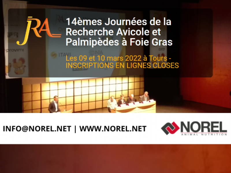 NOREL WAS PRESENT TO POULTRY RESEARCH DAYS JRA IN FRANCE - Norel ...